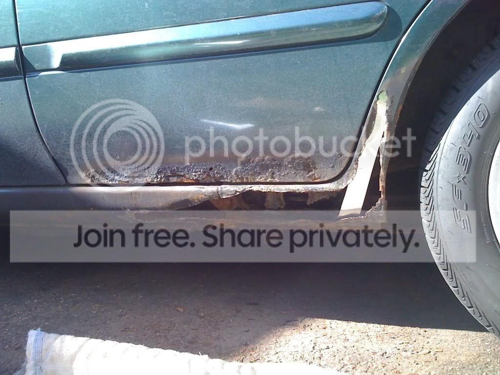 How to fix massive rust holes in rocker panel on 01 Nissan Sentra (w ...